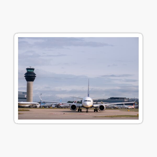 "MAN to TFS Ryanair Boeing 737 MAX 8-200" Sticker for Sale by Start ...
