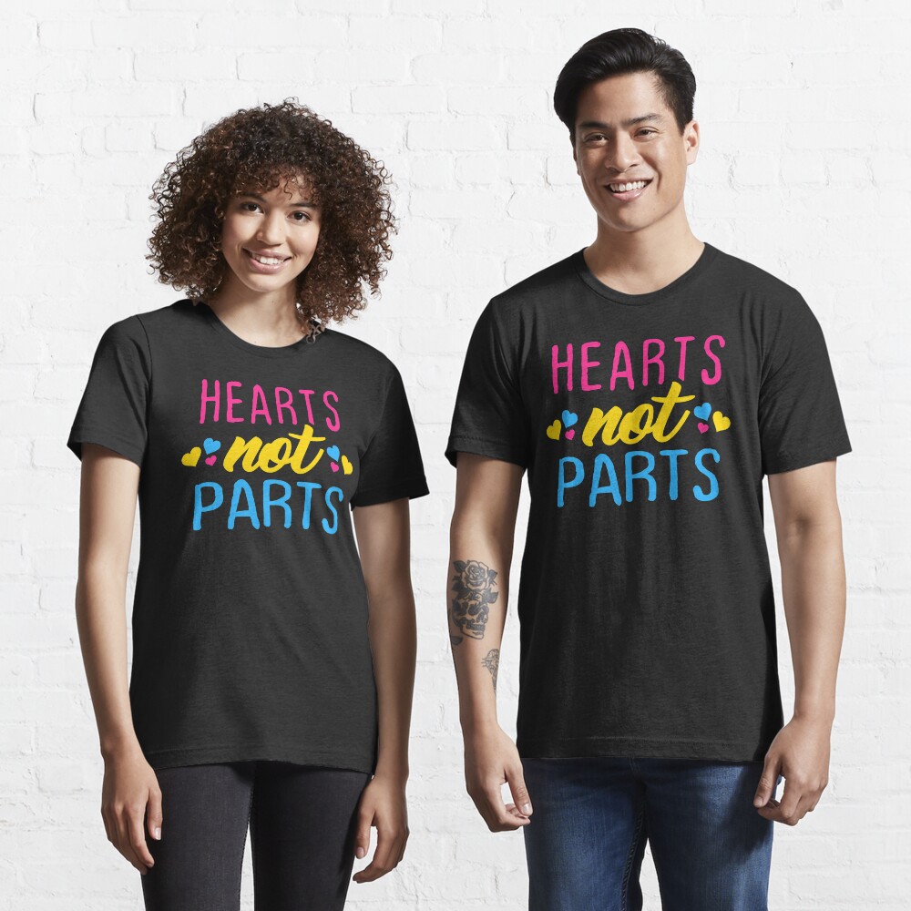 "Hearts Not Parts" T-shirt for Sale by ninthstreet | Redbubble ...