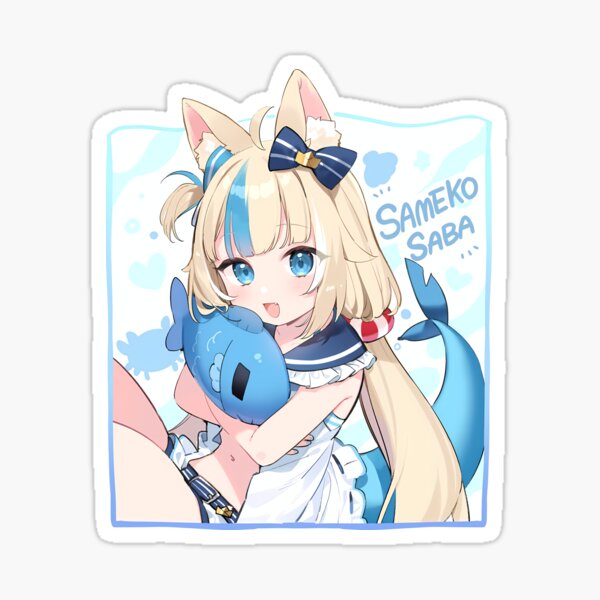 "Sameko Saba #samekosaba #sabart" Sticker for Sale by BigKusa | Redbubble