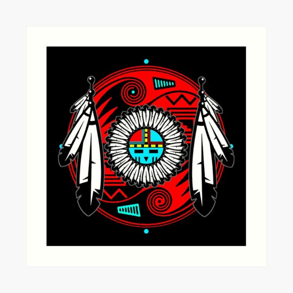 "HOPI SUN 10" Art Print by hornedquad | Redbubble