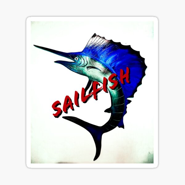 "Sailfish " Sticker for Sale by barryknauff | Redbubble