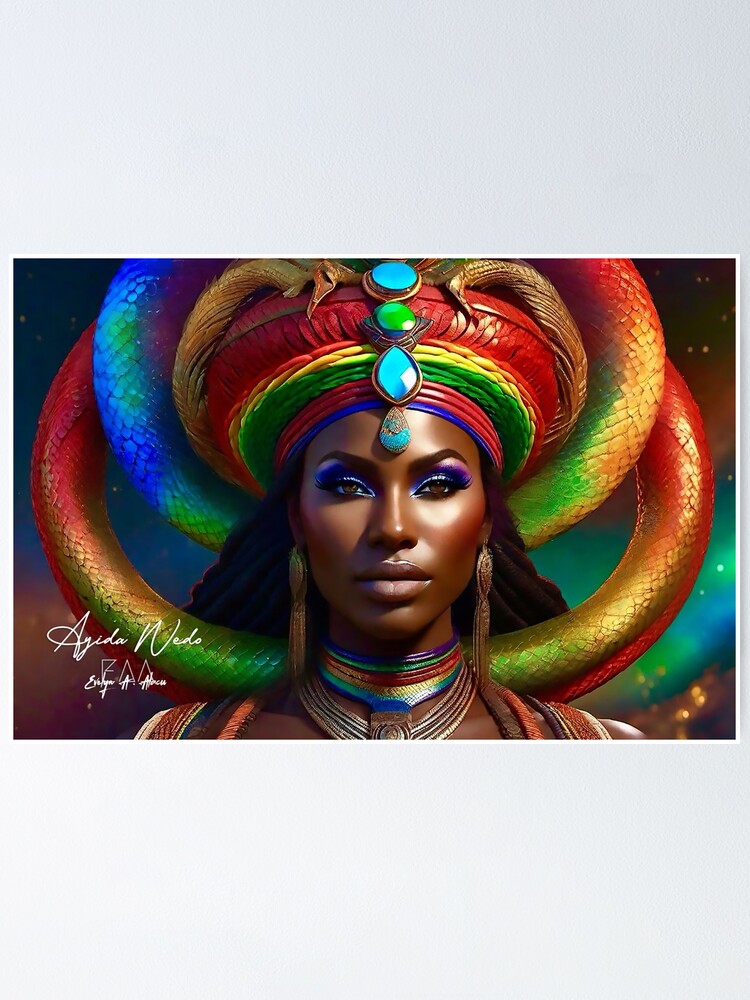 "Ayida Wedo, Haitian Vodou, Loa, Lwa" Poster for Sale by Mscopeland27 ...