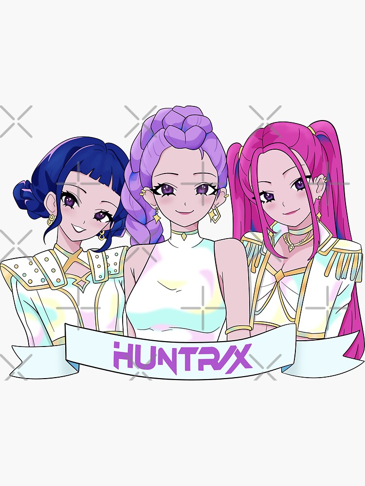 "Huntrix K-pop demon hunter without scars" Sticker for Sale by ...