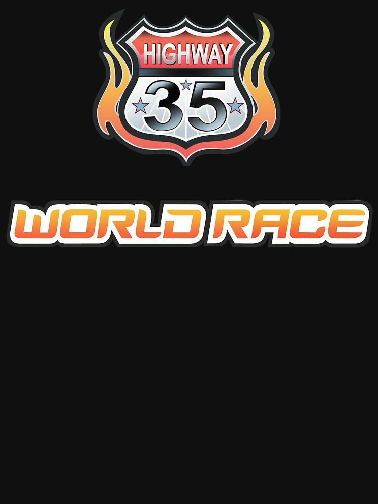"Highway 35 World Race Logo" T-shirt for Sale by ValkenVugen ...