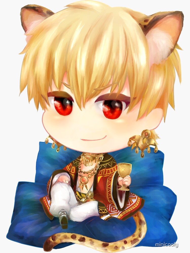 Pegatina «Chibi Gilgamesh» de minicooly | Redbubble