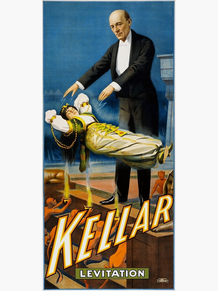 Kellar Levitation - Magic Promotional Poster - 1900 Premium Matte ...