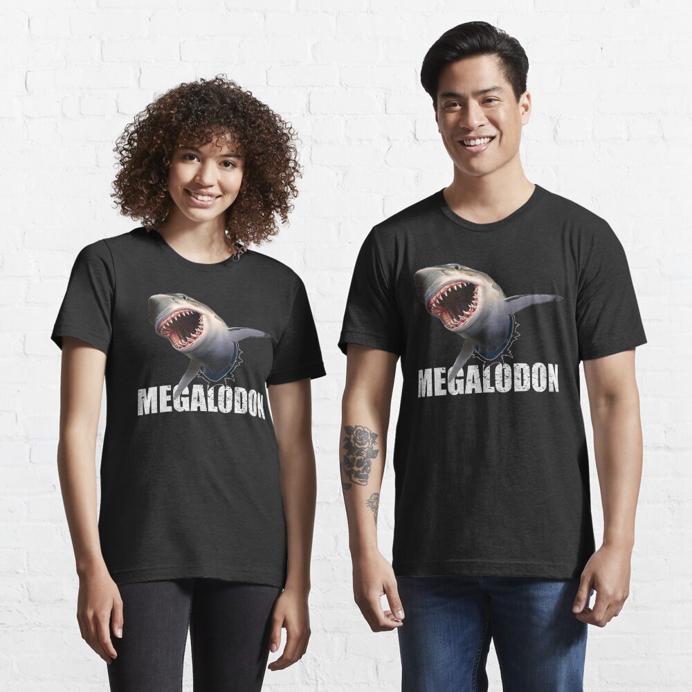 "Megalodon Shark " T-shirt for Sale by bev100 | Redbubble | prehistoric ...