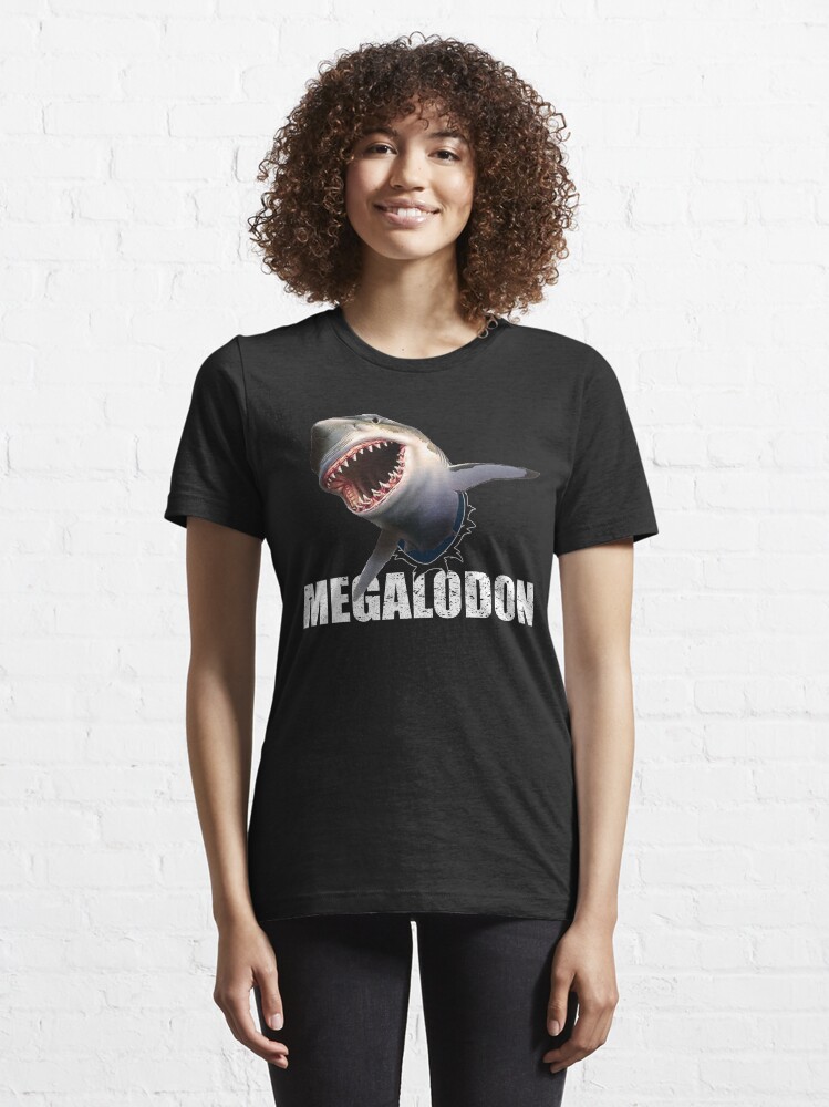 "Megalodon Shark " T-shirt for Sale by bev100 | Redbubble | prehistoric ...