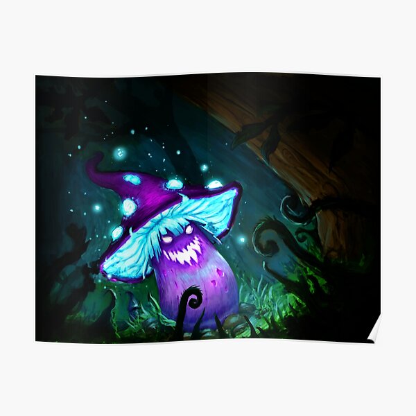 "Mushroom Demon" Poster for Sale by Zarbustibal | Redbubble