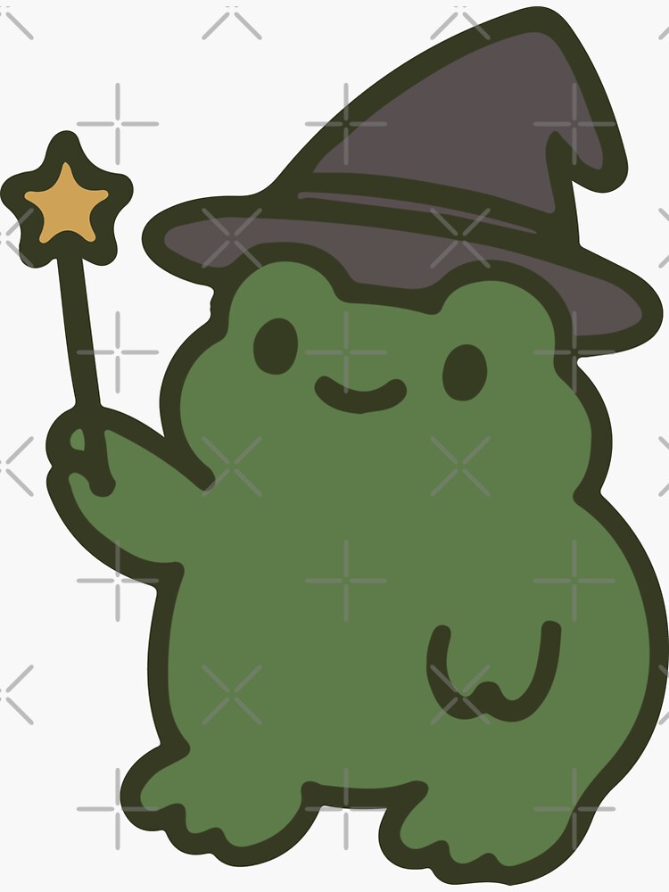 "Witchy Kawaii Chonky Frog – Magical Toad Familiar with WandVibes ...