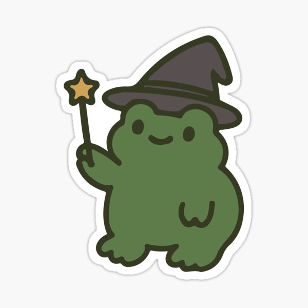 "Witchy Kawaii Chonky Frog – Magical Toad Familiar with WandVibes ...
