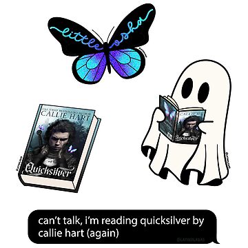 "Quicksilver Book Reading Ghost | Little Osha Purple Butterfly | Callie ...