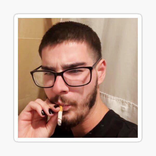 "Joshua Block Smoking Hot" Sticker for Sale by internetfarmer | Redbubble