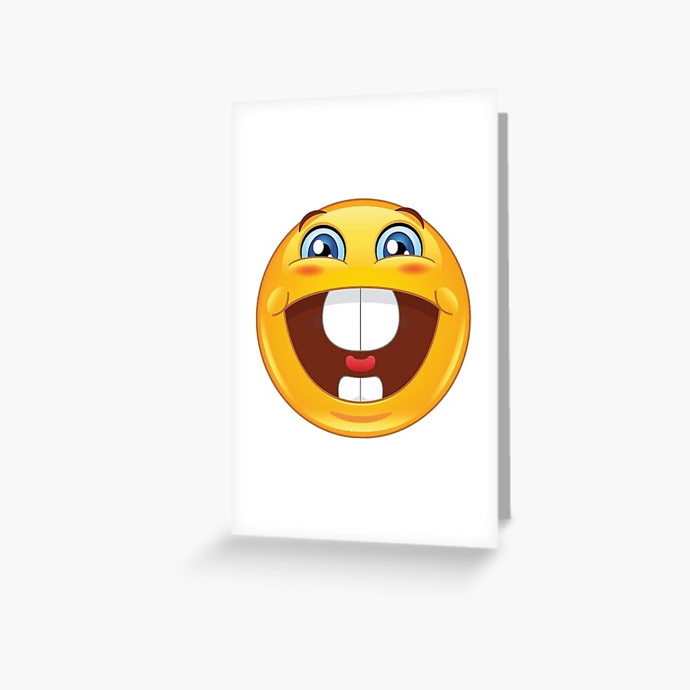 "Smiling Buck Tooth Emoji" Sticker for Sale by claireelysek | Redbubble