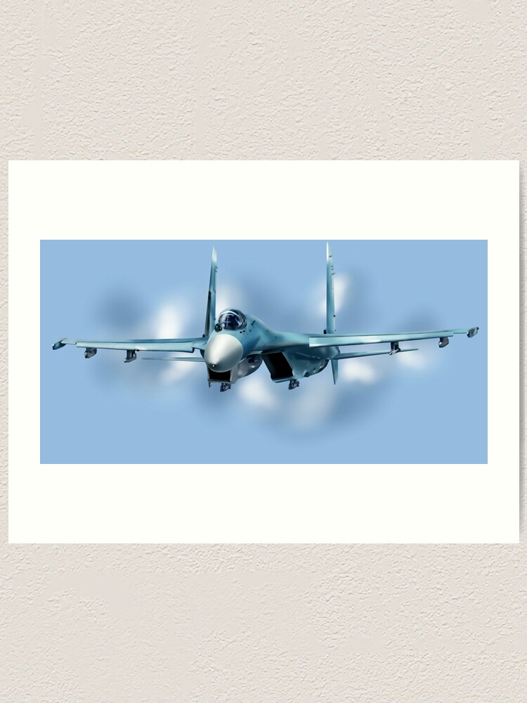 "Sukhoi Su-27" Art Print by sibosssr | Redbubble