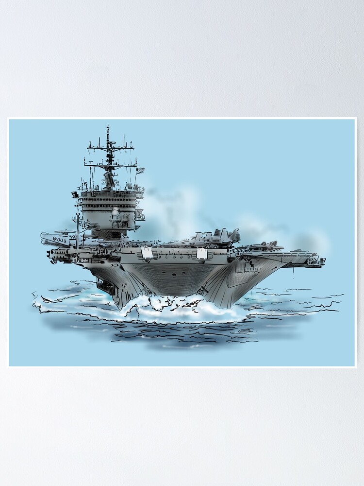 "aircraft carrier" Poster for Sale by sibosssr | Redbubble