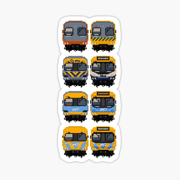 "Pixel Art Comeng Train's" Sticker for Sale by MartinTF | Redbubble