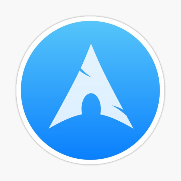 "Arch Linux logo" Sticker for Sale by codedgar | Redbubble