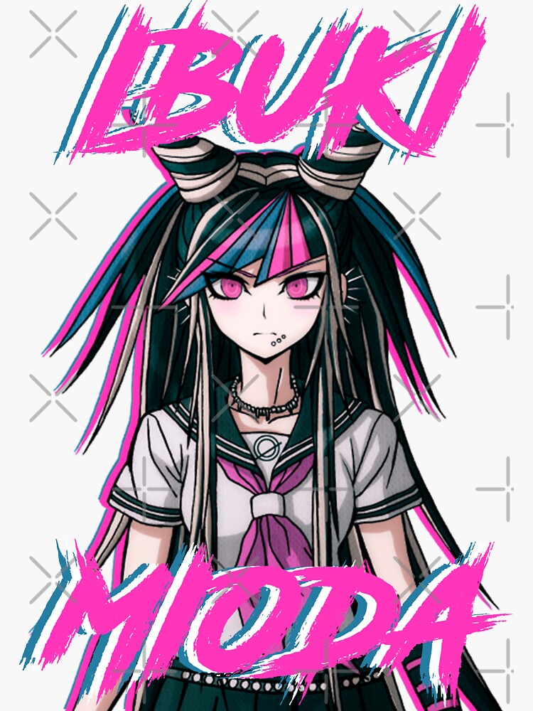 "Ibuki Mioda Danganronpa 2" Sticker by Enekos | Redbubble