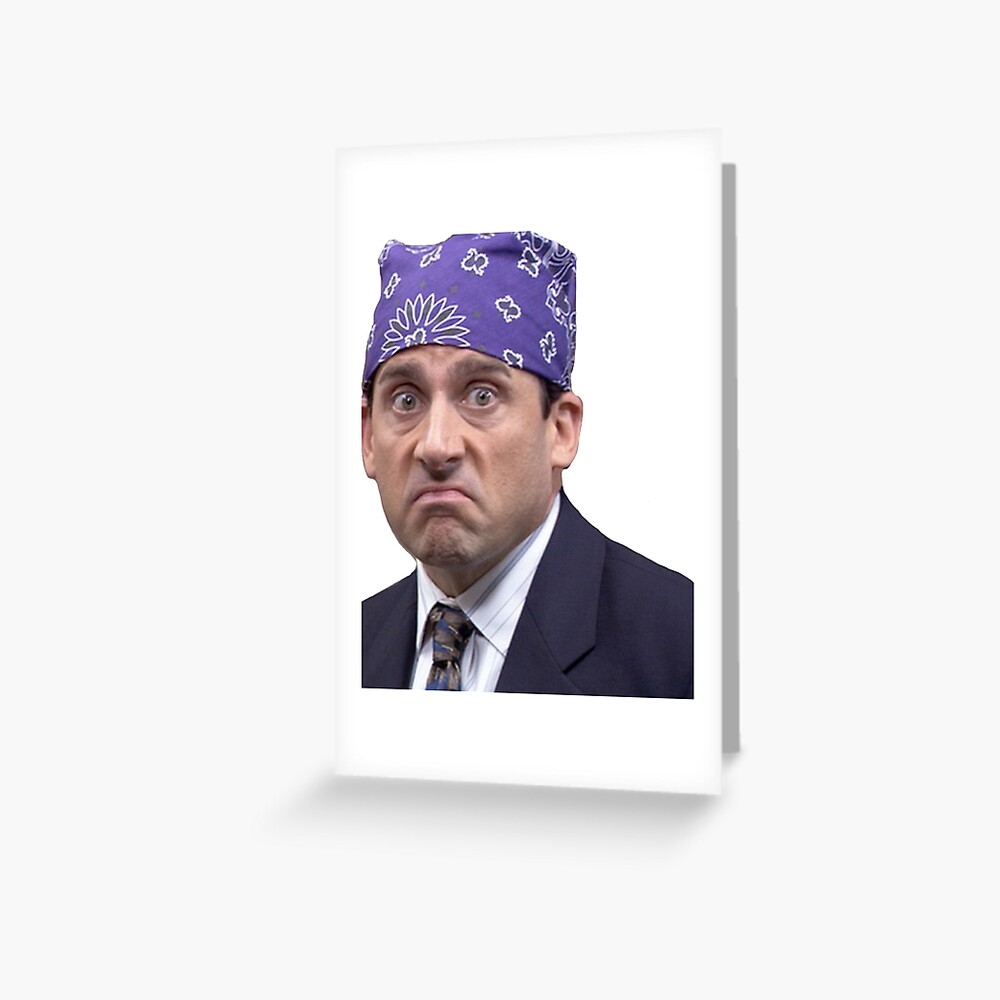 "Michael Scott Prison Mike The Office" Greeting Card by TyroDesign ...
