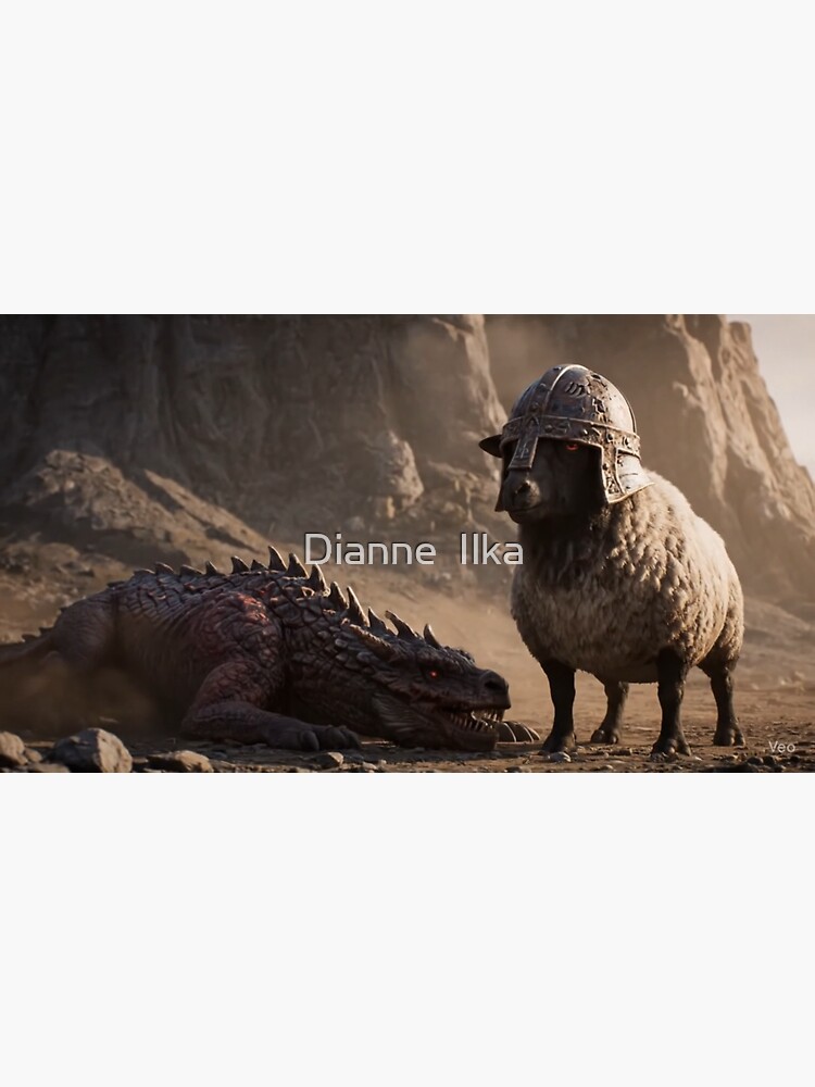 "Susie the Sheep - Dragon Slayer" Sticker for Sale by pixie76 | Redbubble