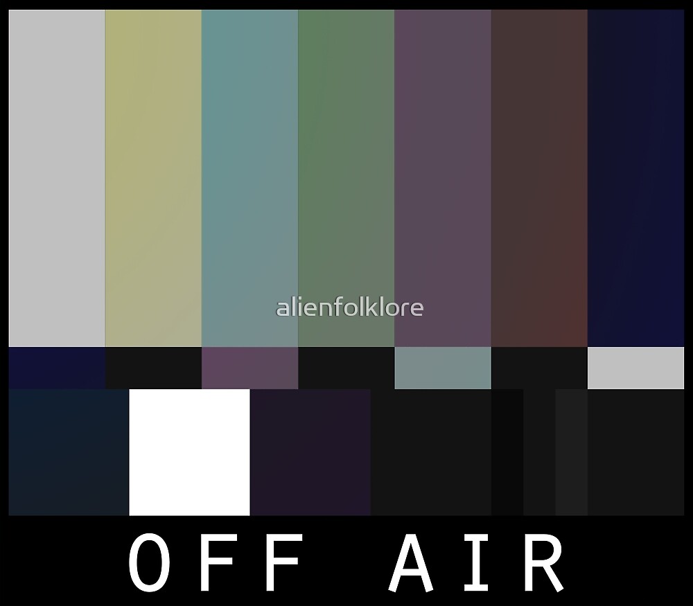 "OFF AIR TV Test Pattern" by alienfolklore | Redbubble
