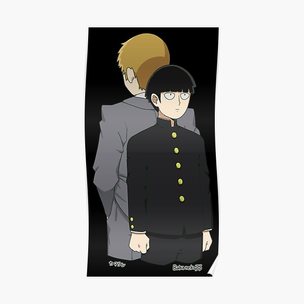Mob Psycho 100 Mp100 Reigen Arataka Shigeo Kageyama Posters | Redbubble