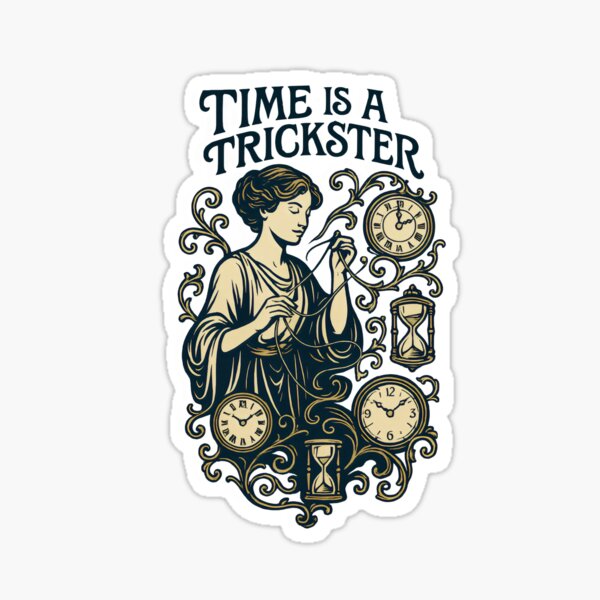 "Time is a Trickster Vintage Art Nouveau Clockwork Goddess Design ...