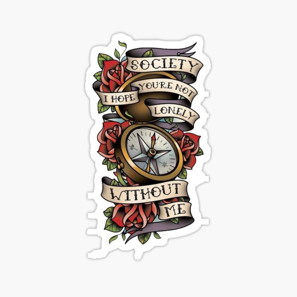 "Society" Sticker by MatthewTri | Redbubble