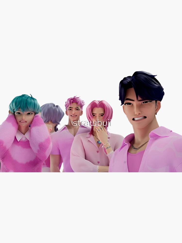 "SAJA BOYS" Sticker for Sale by strawbuji | Redbubble