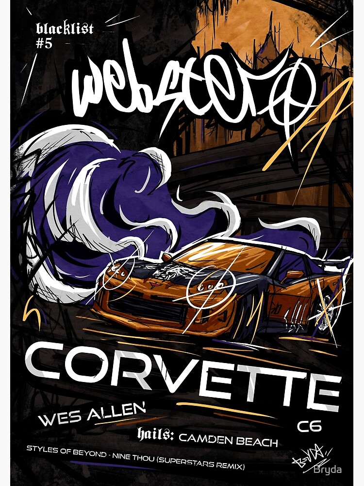 "Webster's Chevrolet Corvette C6 Need for Speed Most Wanted" Poster for ...