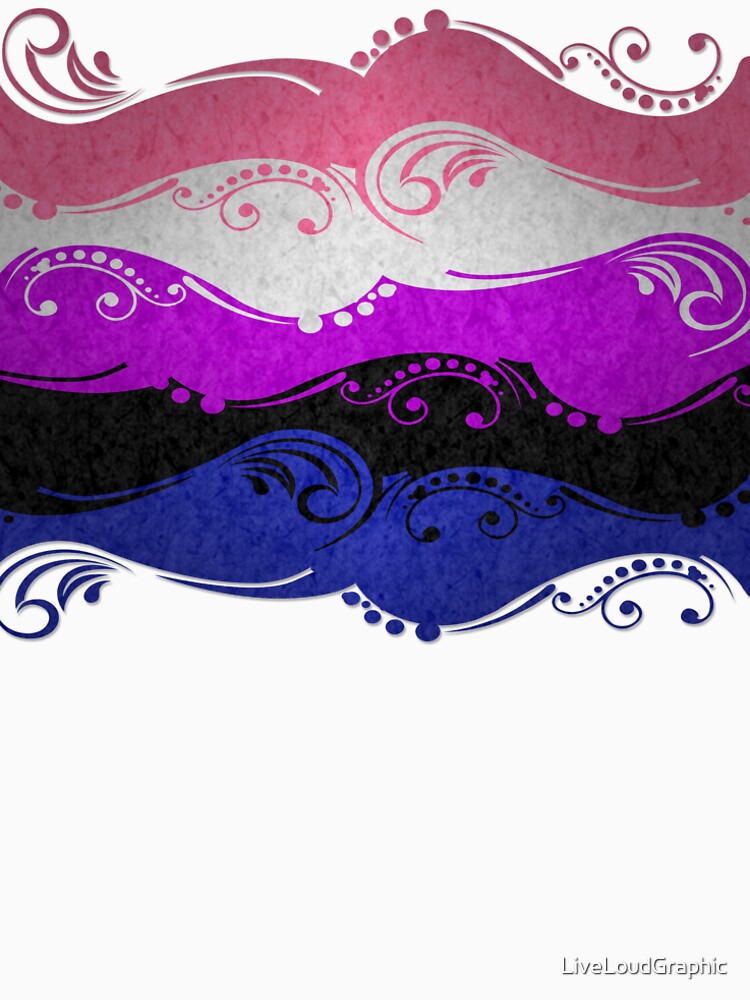 Gender Fluid Ornamental Flag T Shirt By Liveloudgraphic Redbubble