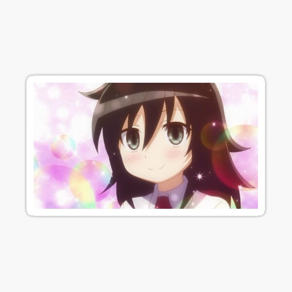 "WataMote Kuroki Tomoko - WataMote x VaporxWave" Sticker for Sale by ...