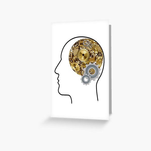 "Human head Machine" Greeting Card for Sale by simplisal | Redbubble