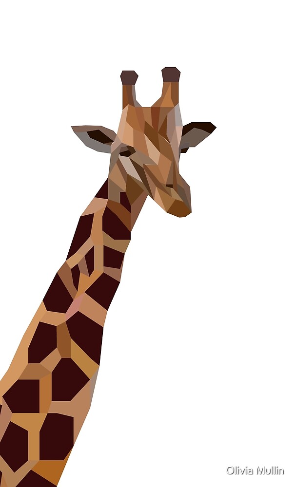 "Geometric Giraffe" by Olivia Mullin | Redbubble