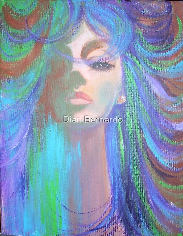 "ABSTRACT LADY" by Dian Bernardo | Redbubble
