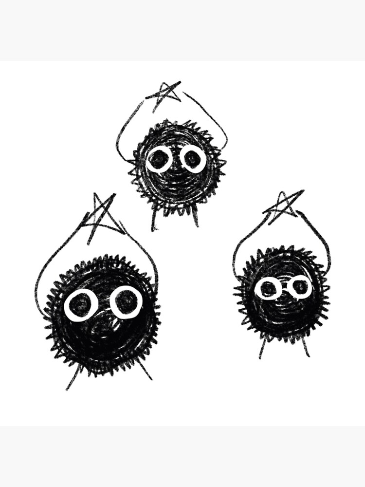 "soot sprites doodle" Poster for Sale by Becalexa | Redbubble