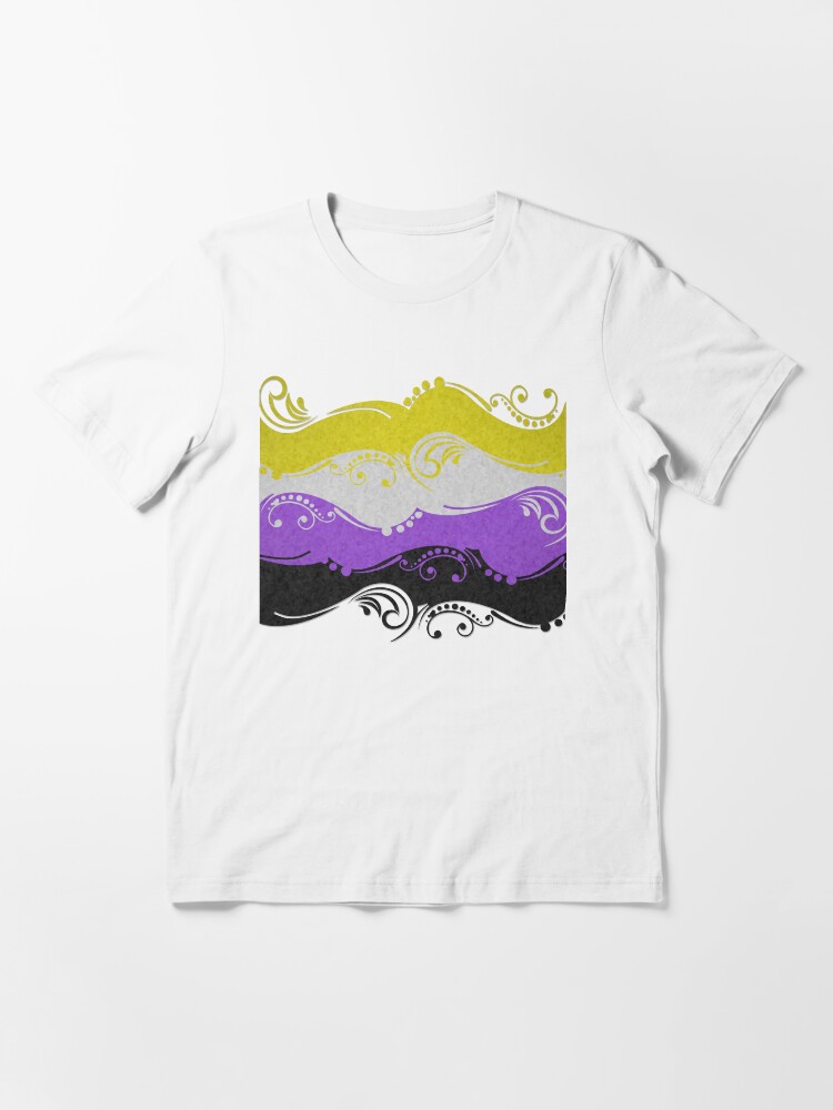 "Non-Binary Ornamental Flag" T-shirt by LiveLoudGraphic | Redbubble ...