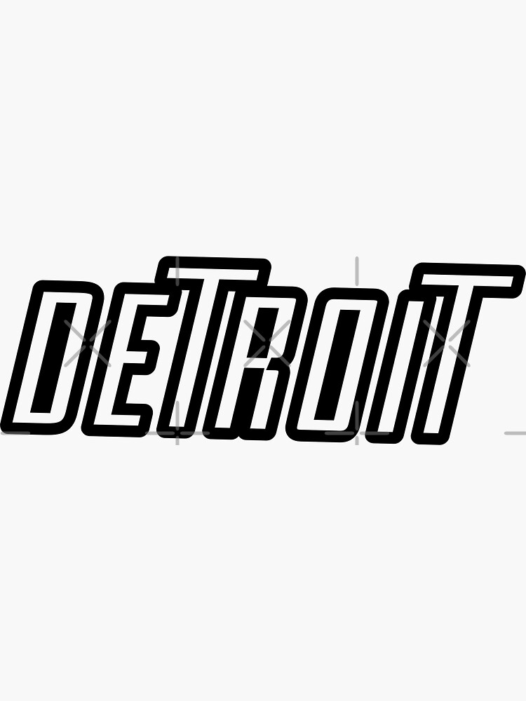 "Detroit by Crystal Hubbard Art" Sticker for Sale by chubbardart ...