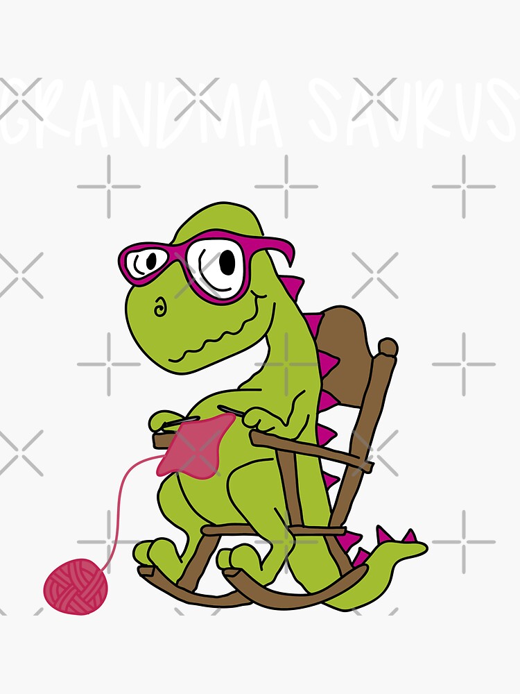 "Gramasaurus Grandma T-Rex Tyrannosaurus Rex Dinosaur" Sticker by ...