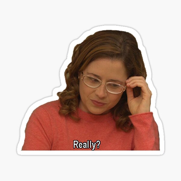 "Glasses Pam Beesly Halpert (The Office)" Sticker for Sale by ...