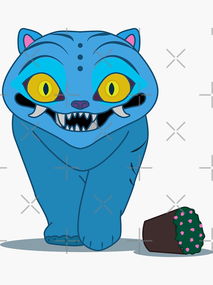 "Blue Derpy Tiger - Kpop Demon Hunter Huntrix Saja Boys" Sticker for ...