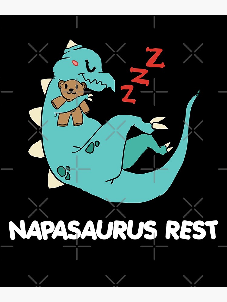 Póster «Napasaurus Rest Napping T-Rex Tiranosaurio Rex Dinosaurio» de ...