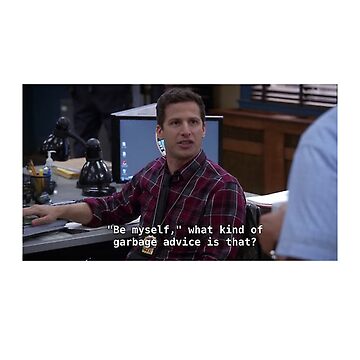 "Jake Peralta b99" Sticker for Sale by allie :) | Redbubble