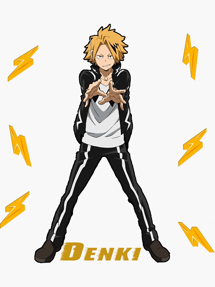 "MHA DENKI COLLECTION " Sticker for Sale by YoungGrants | Redbubble