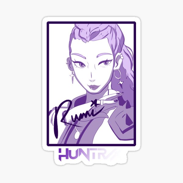 "Rumi Autograph - HUNTRIX - HUNTR/X - Kpop Demon Hunters" Sticker by ...