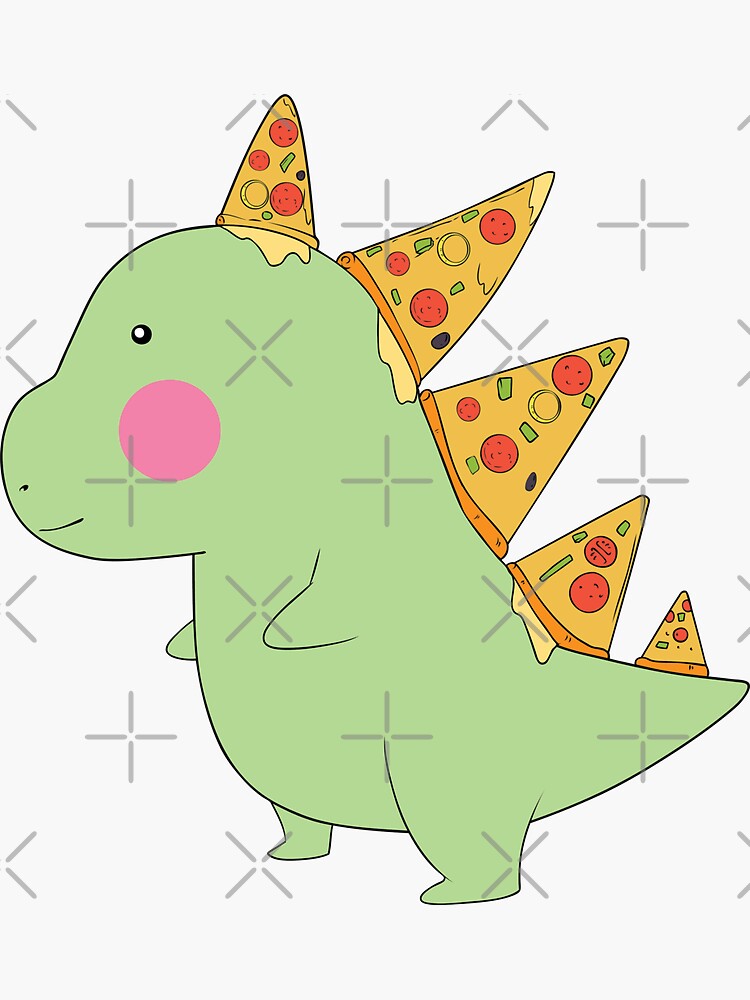 "Pizzasaurus Pizza T-Rex Tyrannosaurus Rex Dinosaur" Sticker by ...