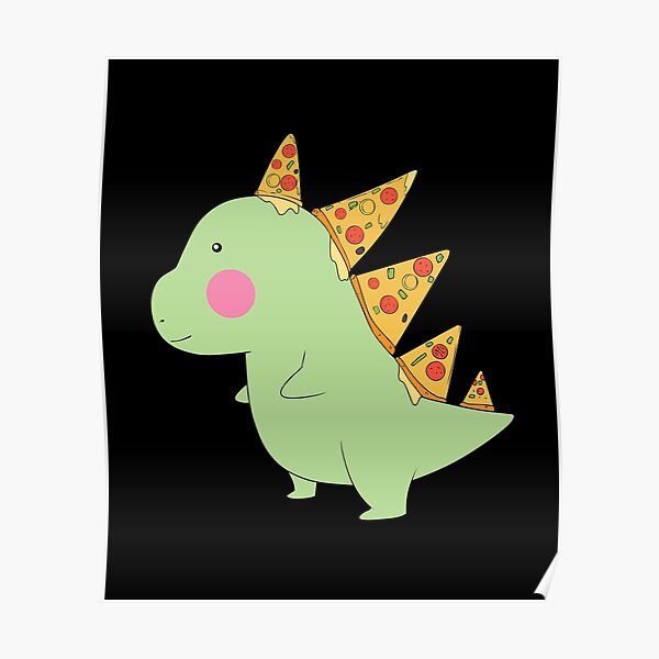 Póster «Pizzasaurus Pizza T-Rex Tiranosaurio Rex Dinosaurio» de ...