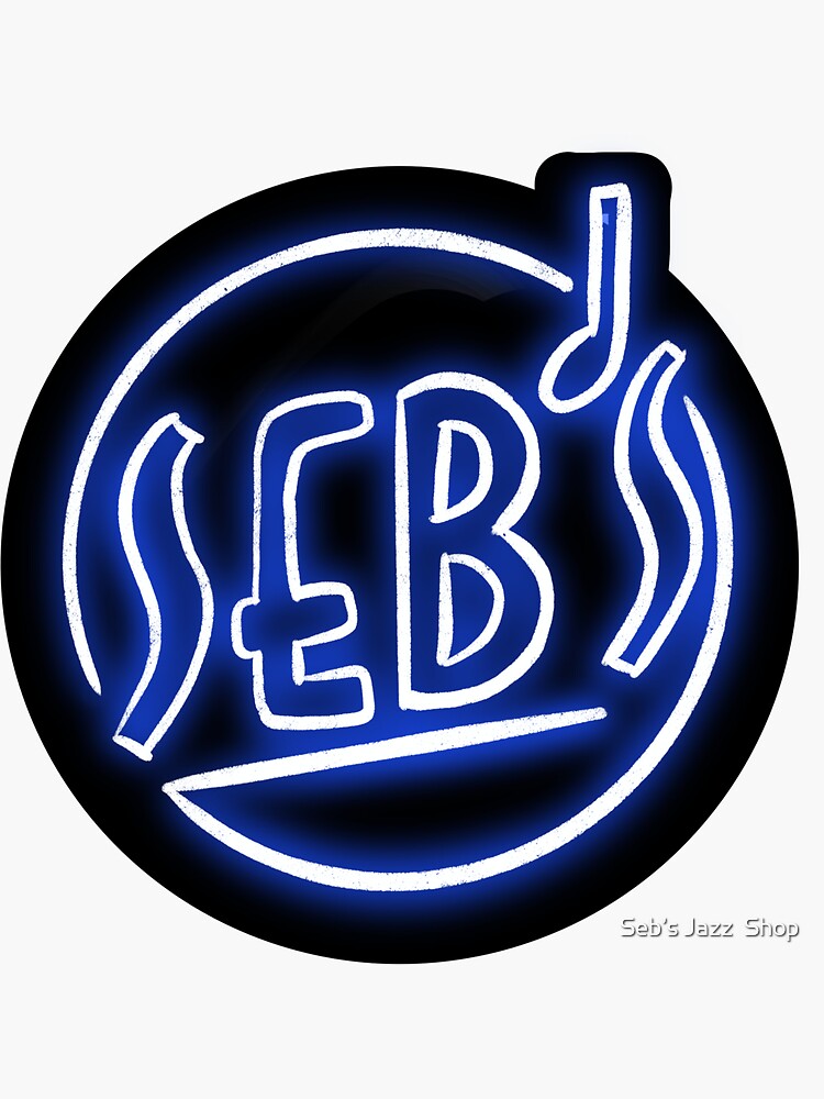 "Seb’s (from La La Land) - Black Sticker " Sticker for Sale by akath05 ...