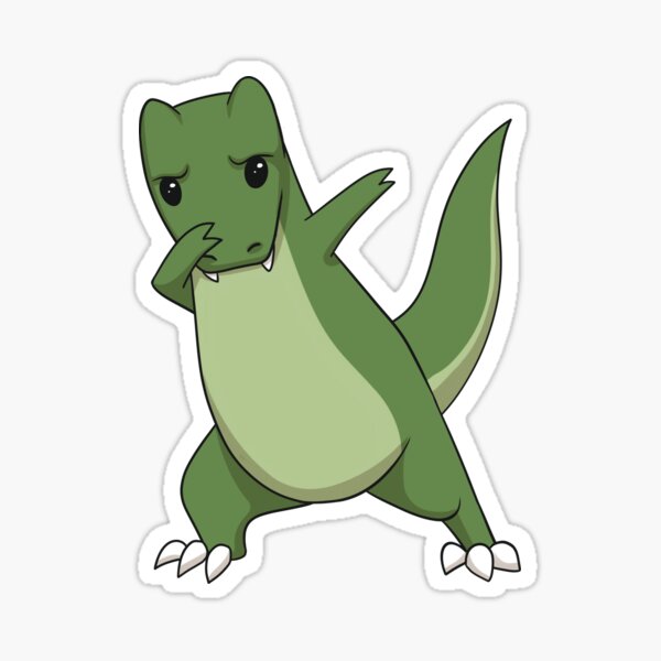 "Dabbing T-Rex Tyrannosaurus Rex Dinosaur" Sticker for Sale by ...